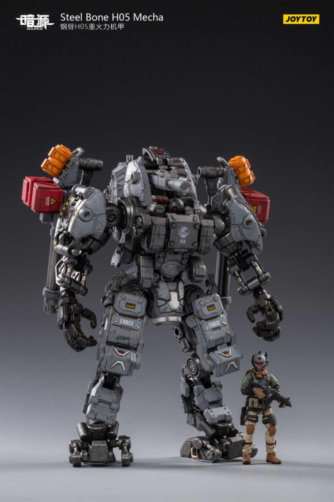 JOY TOY STEEL BONE FIGURA STEEL BONE H05 HEAVY FIREPOWER (GRAY) FIGURA ...